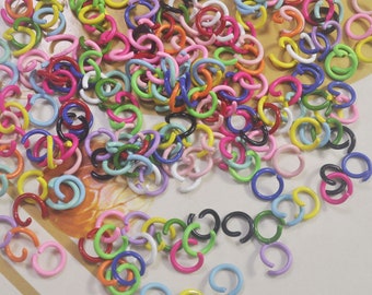 10mm Iron Jump Rings Mixed Color Jump Rings Open 10x1mm - Etsy
