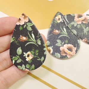 40pcs Leather Teardrop Shape,teardrop Earring Pendant,diy,leather Die ...