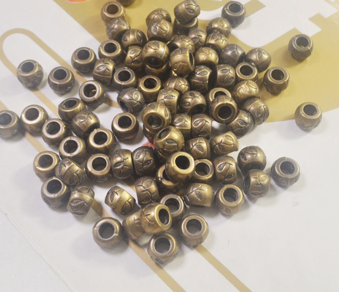 100/300pieces CCB Bronze Spacer Beads 10mm,flower Plastic Beads,4.5mm ...