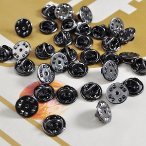 5 Colors,10/20/30/50 Pieces Brass Blank Brooch Tie Pins Pinch Badge ...