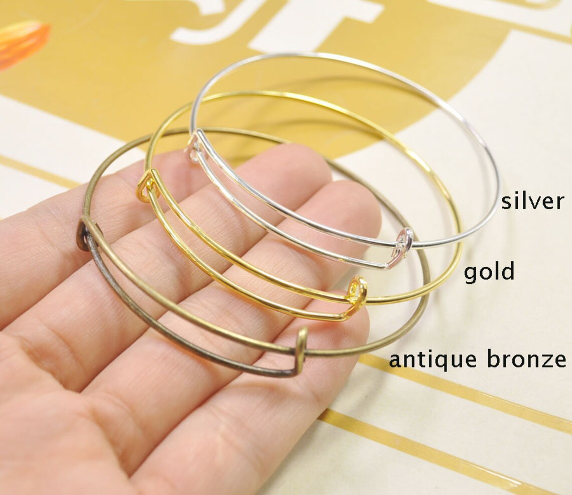 Bangle15pcs Adjustable Bangle Braceletssilver/bronze/gold - Etsy