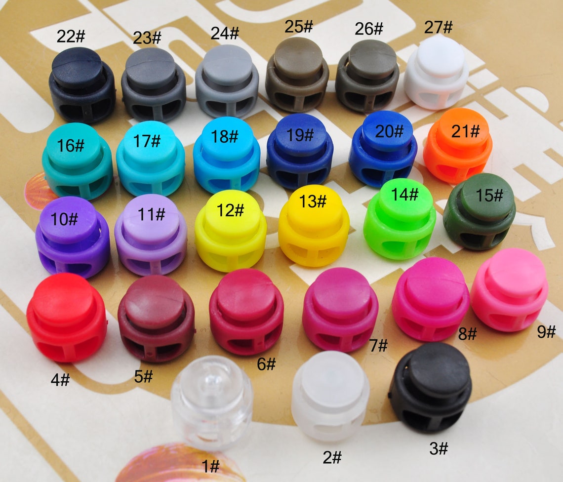 20pcs Toggle Cord Locks Button Cord，double Hole Toggle Cord Lock ...