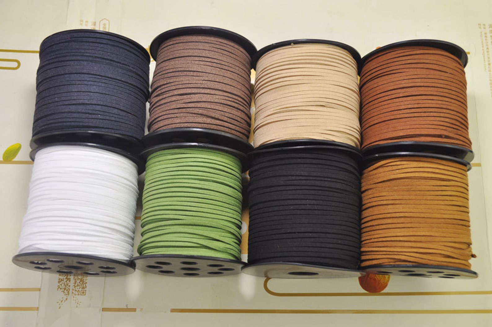 2.5mm Flat Faux Suede Leather Cord,diy Leather String Cord Supplies ...