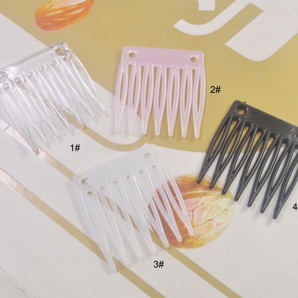 Small Plastic Clear Hair Combs - Etsy