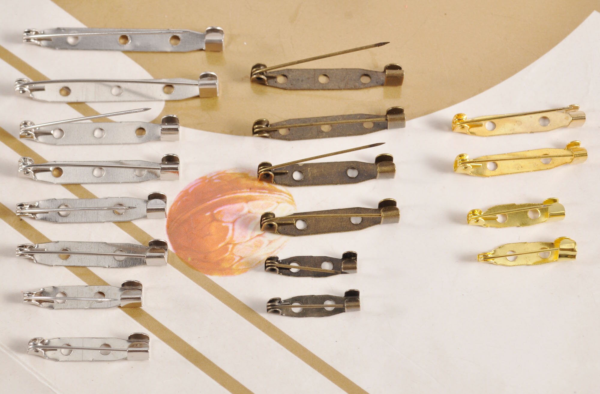 50/100pcs Bulk Safety Pindiy Bar Pin Brooch - Etsy