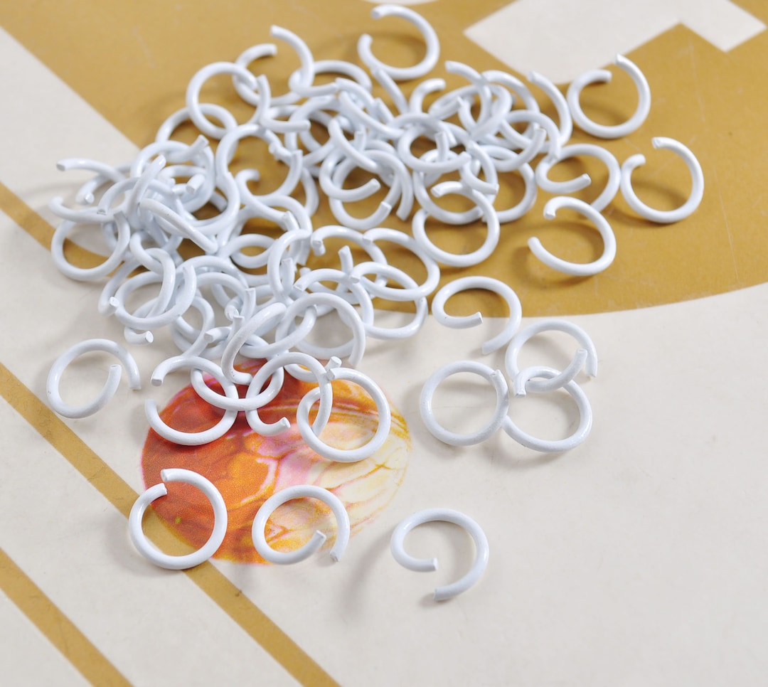 White Jump Ring, 50 - 500pieces Iron Jump Rings,10mm Diameter,jump ...