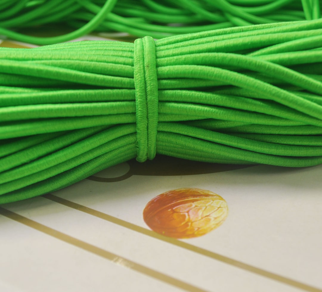 5yds Green Elastic Cord,4mm Round Elastic Cord,stretch Cord,stretch ...