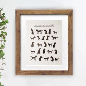 The Dogs of L S Lowry Print, Matchstick Men, Lowry, Dog Print, Dog Wall ...