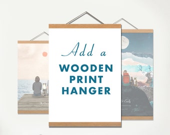 Wooden Print Hanger - Etsy