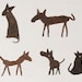 Dogs of L S Lowry Print Matchstick Men Style of Lowry Dog - Etsy UK