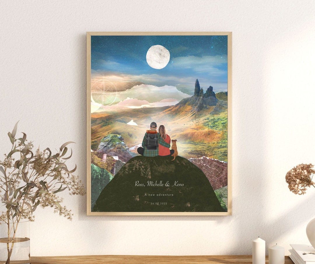 Personalised SKYE Print, Isle of Skye Gift, Wedding Gift, Couples ...