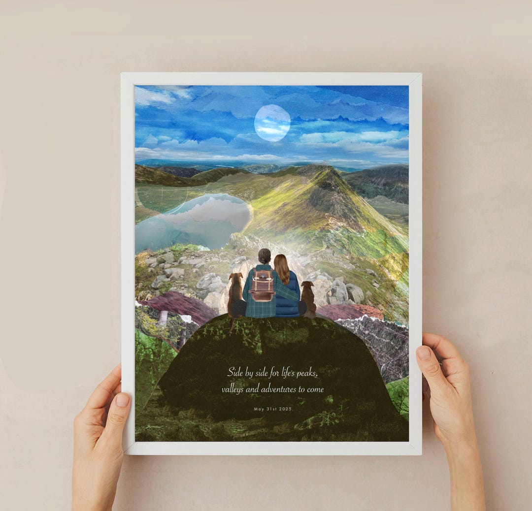 Personalised HELVELLYN Print, Wedding Gift, Couples Custom Print ...