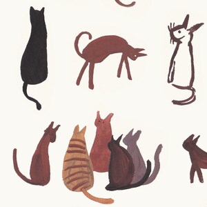 The Cats of L S Lowry | Print | Wall Art | Cat Print | in the Style of ...