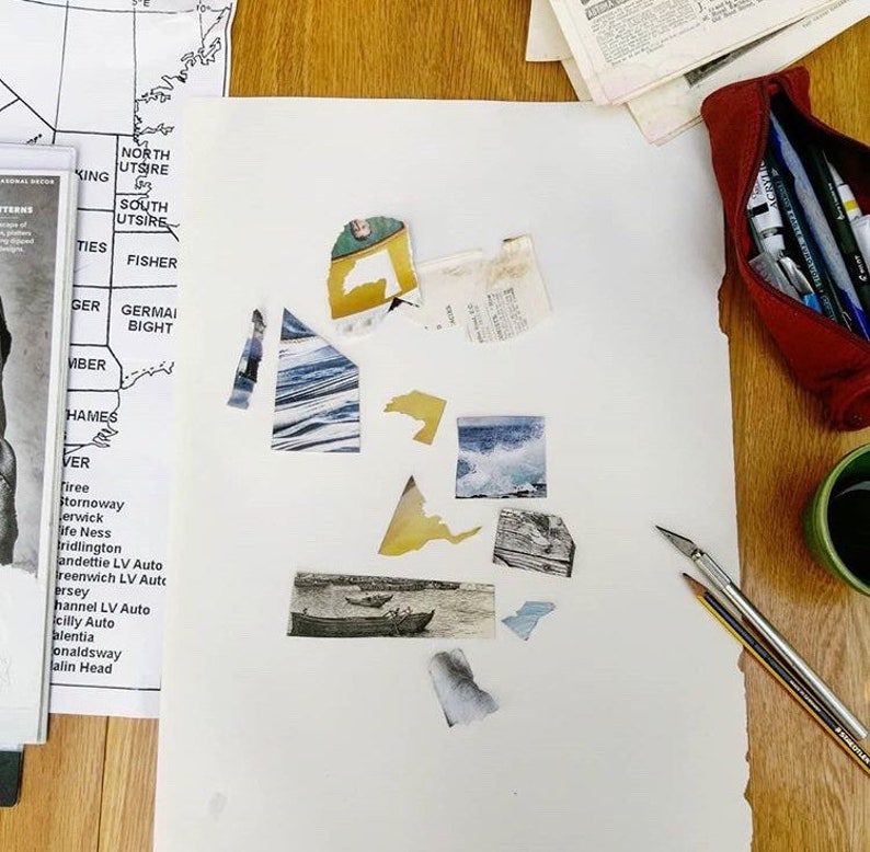 The Shipping Forecast print map print British isles print | Etsy