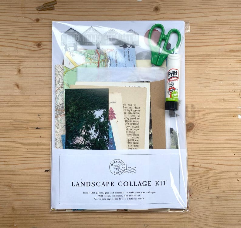 Advanced Landscape Collage Kit, DIY Collage Making, Collage Materials ...