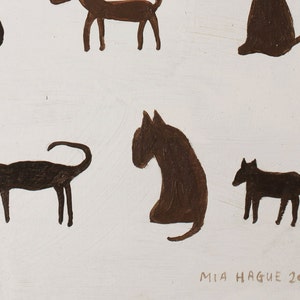 Dogs of L S Lowry Print, Matchstick Men, Style of Lowry, Dog Print, Dog ...