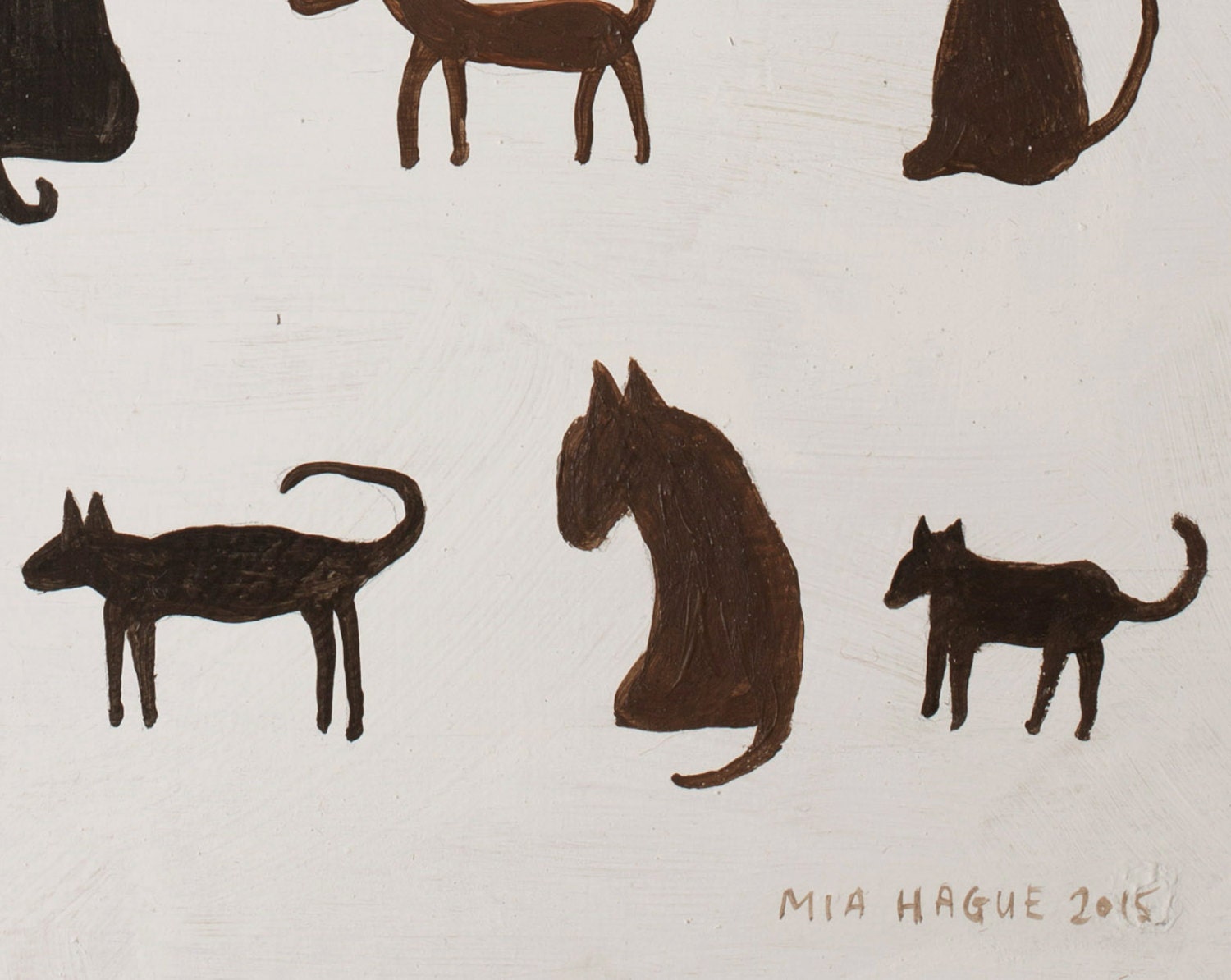 Dogs of L S Lowry Print Matchstick Men Style of Lowry Dog | Etsy