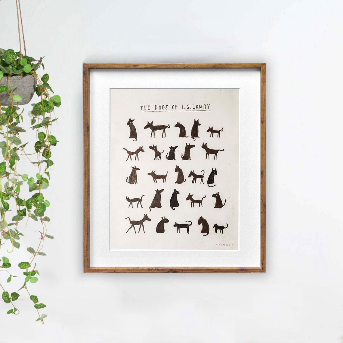 The Dogs of L S Lowry Print Matchstick Men Lowry Dog Print - Etsy