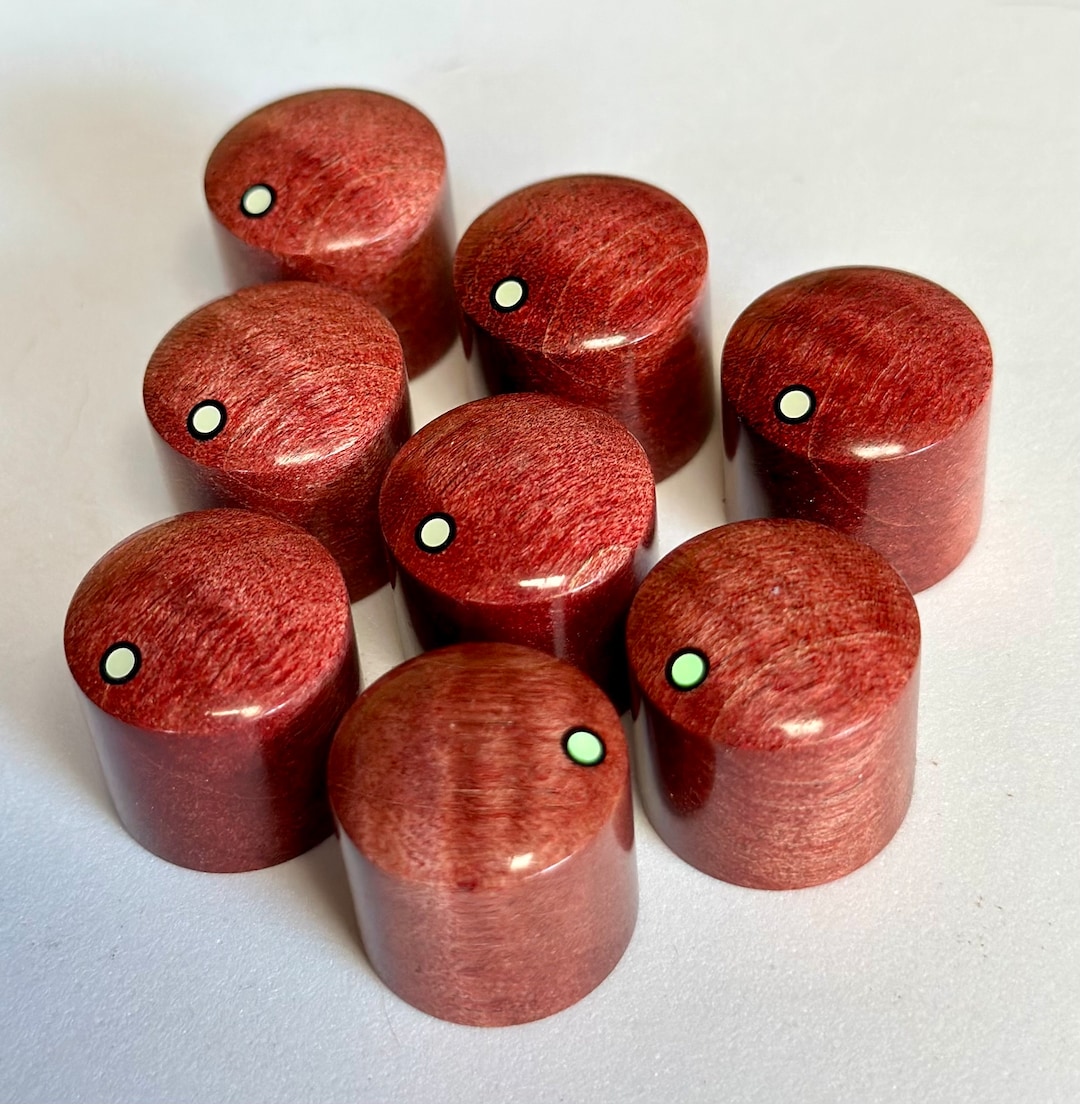 Red Dyed/stabilized Flame Maple Guitar Knobs: PRICE/KNOB - Etsy
