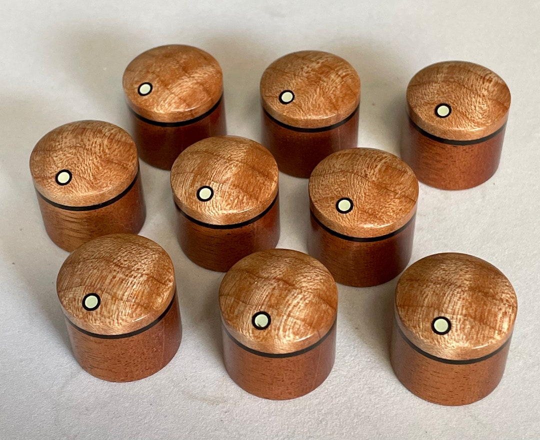 Flame Maple on Mahogany Guitar Knobs - Etsy