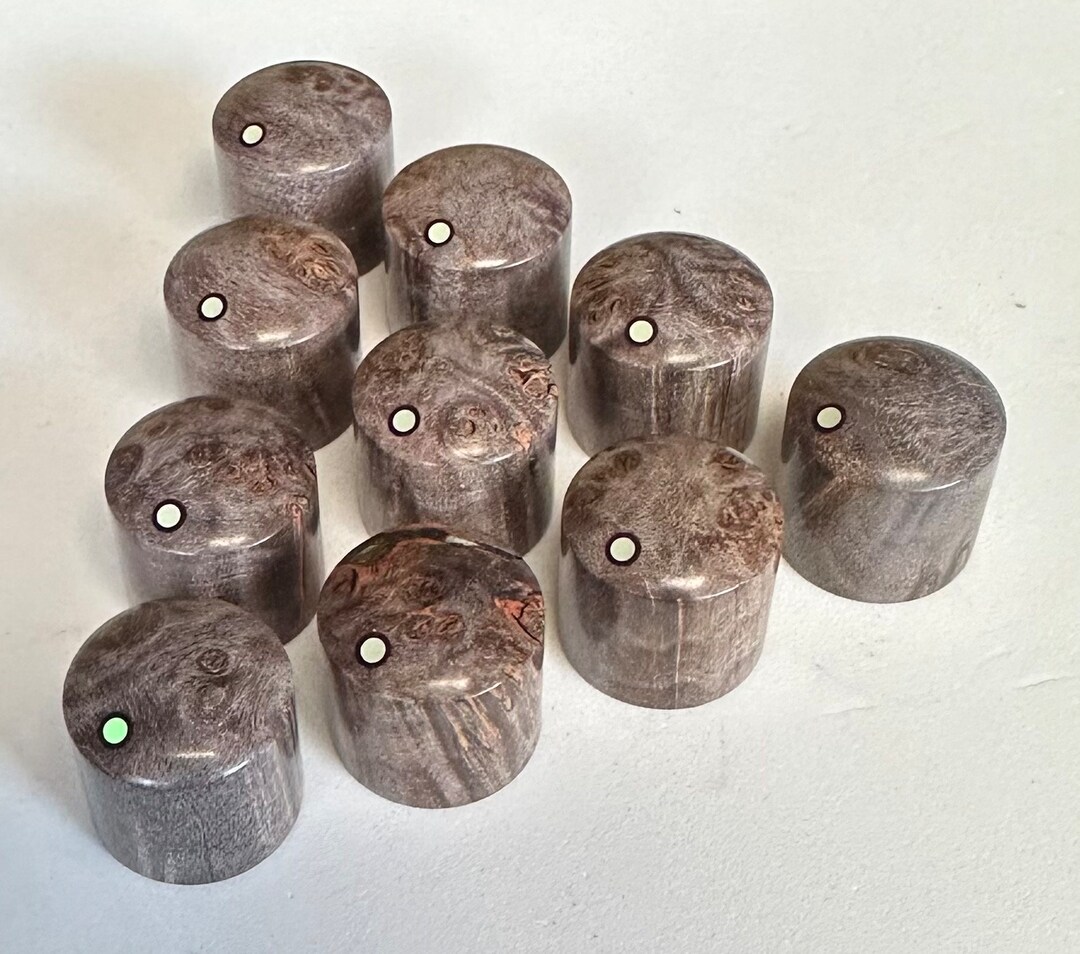 Dyed/stabilized Maple Burl Guitar Knobs - Etsy