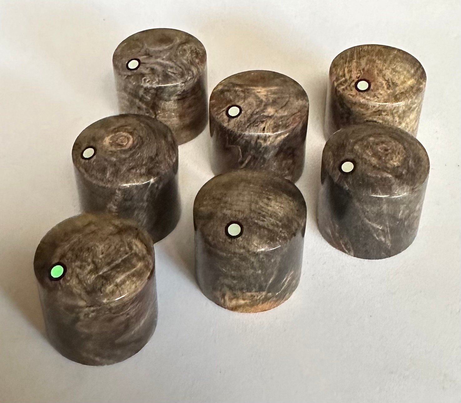 Dyed/stabilized Maple Burl Guitar Knobs - Etsy