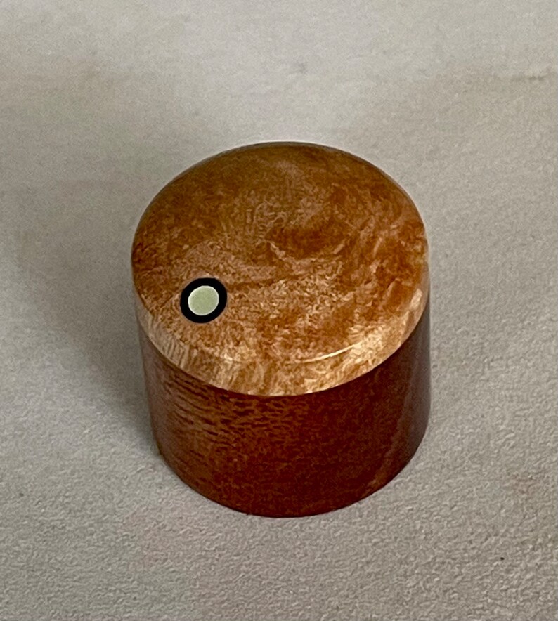Maple Burl on Mahogany Guitar Knob - Etsy