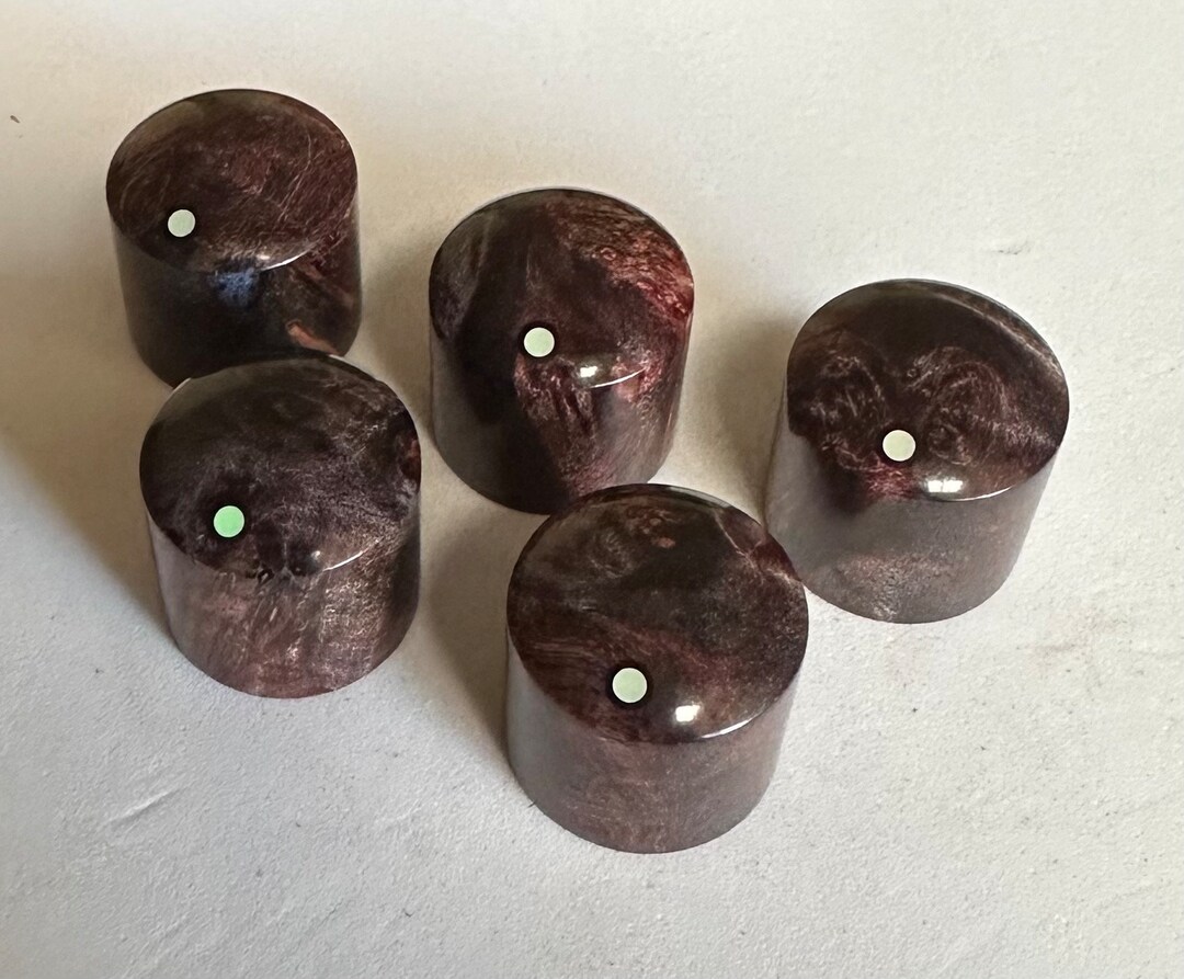 Dyed/stabilized Maple Burl Guitar Knobs - Etsy