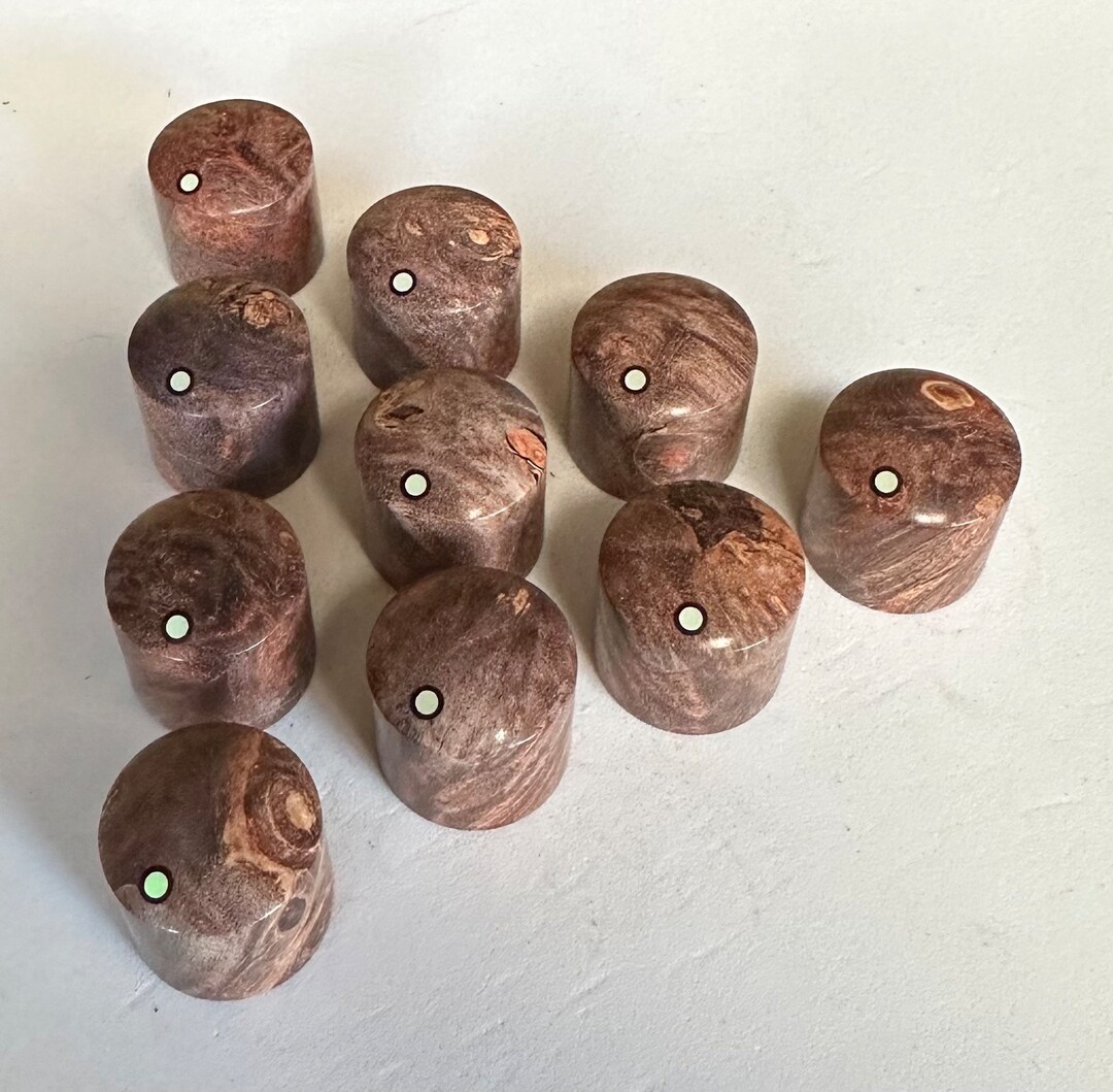 Dyed/stabilized Maple Burl Guitar Knobs: PRICE/KNOB - Etsy
