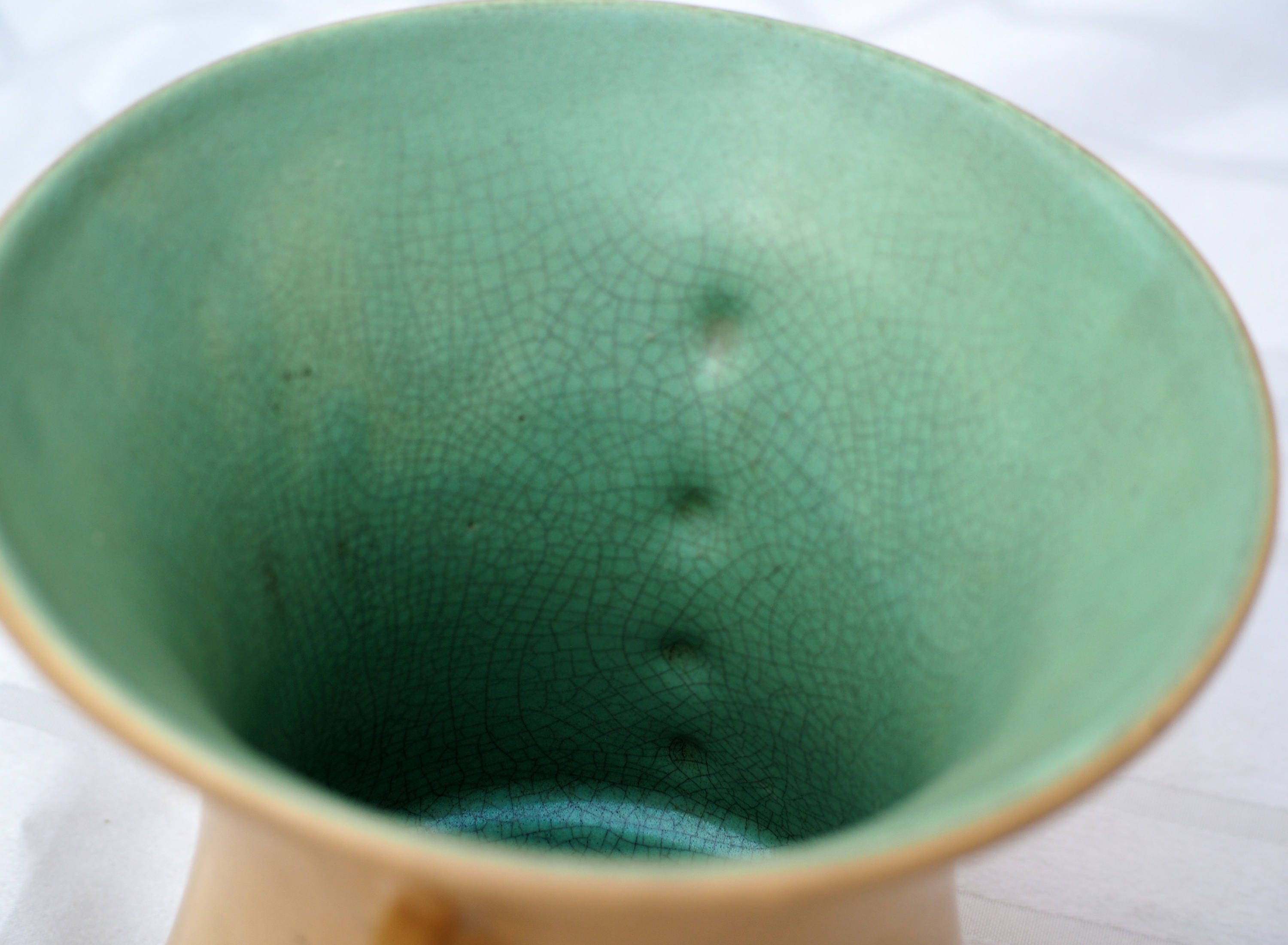 Rumrill Vase Art Deco Red Wing Pottery RUMRILL Handled Vase 636 Yellow ...