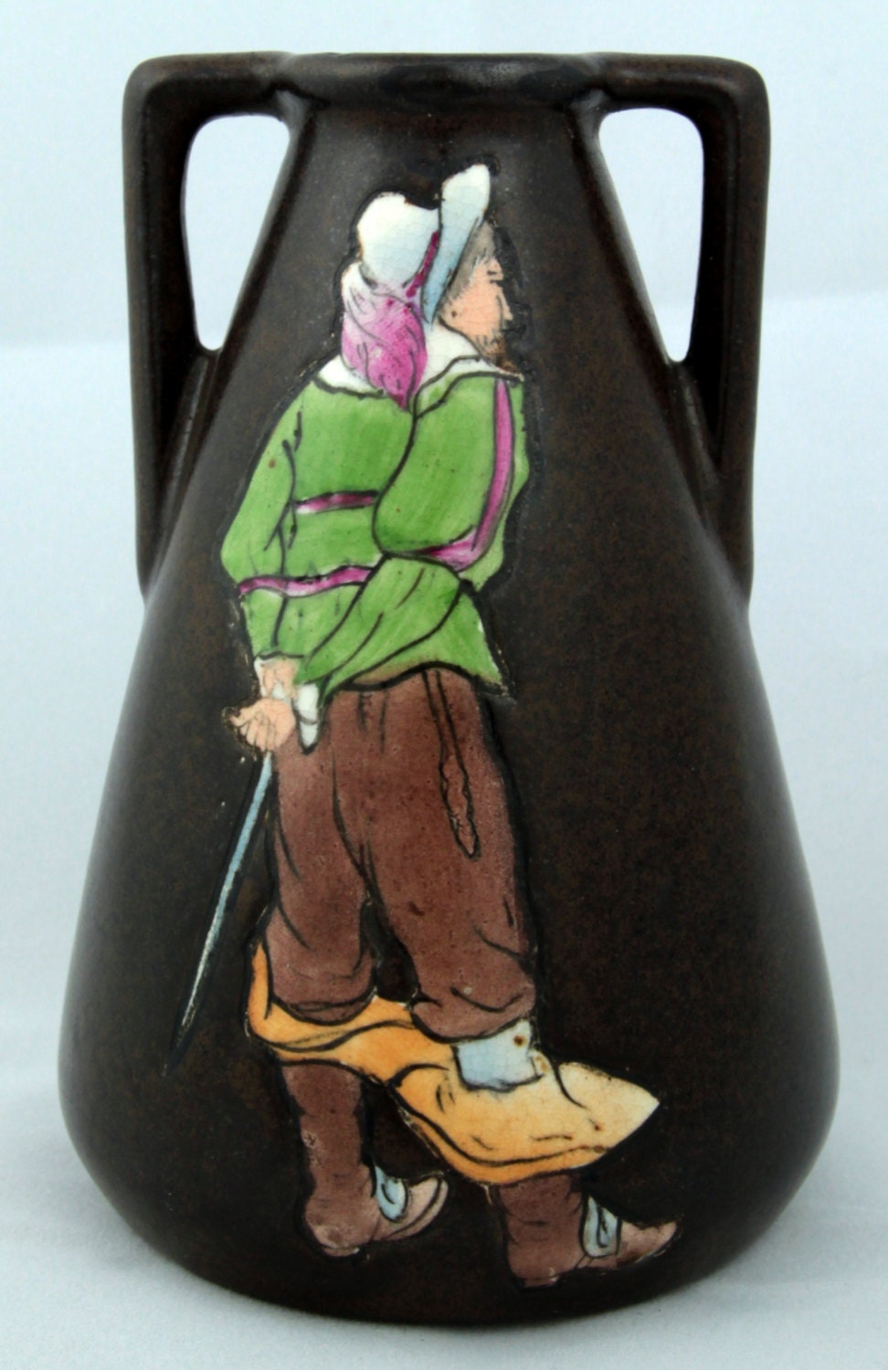 Stellmacher Teplitz Pottery , Art Nouveau Amphora Vase, Vintage ...