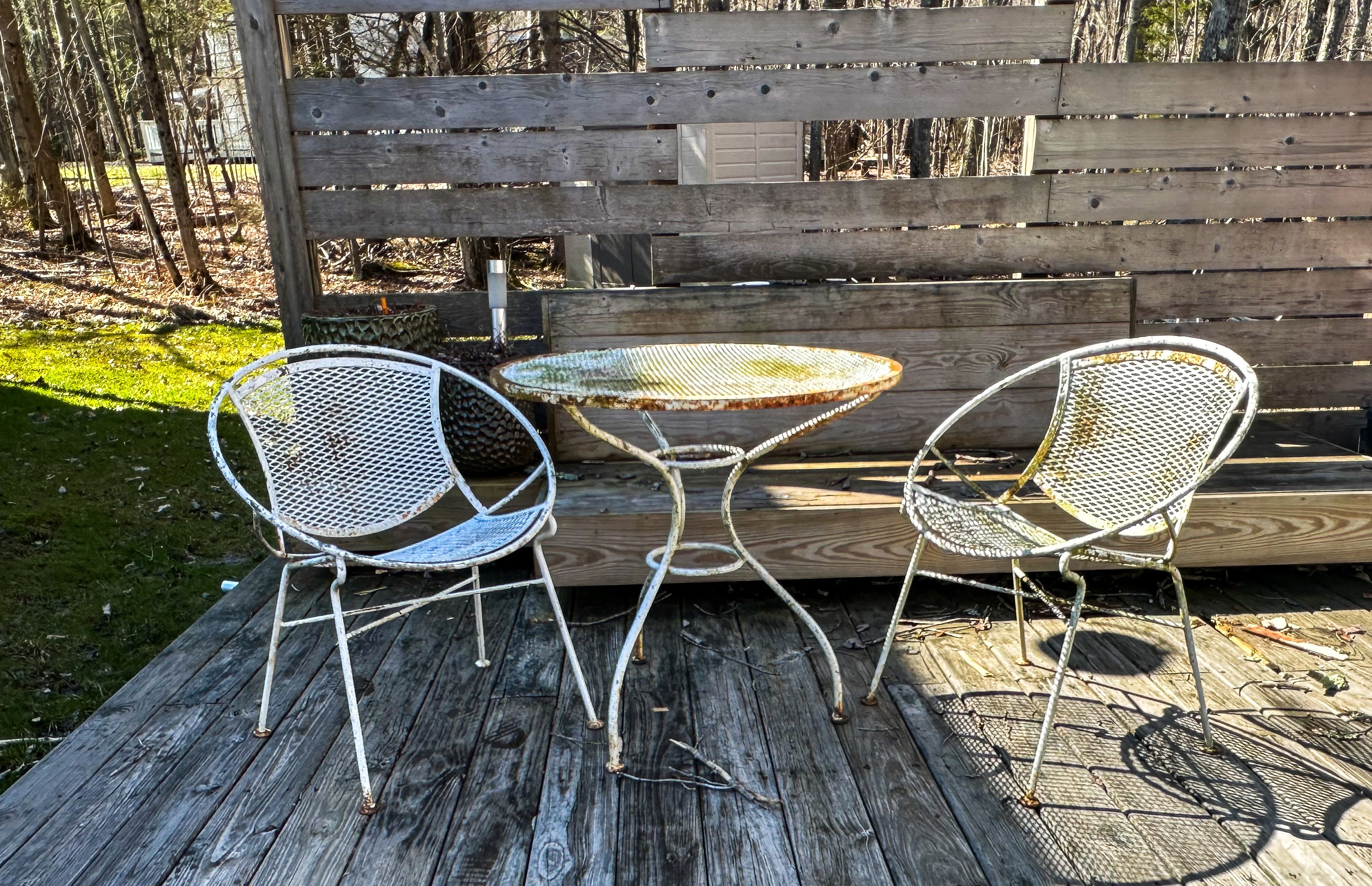 Wrought Iron Patio Tempestini for Salterini “radar” Collection Bistro ...