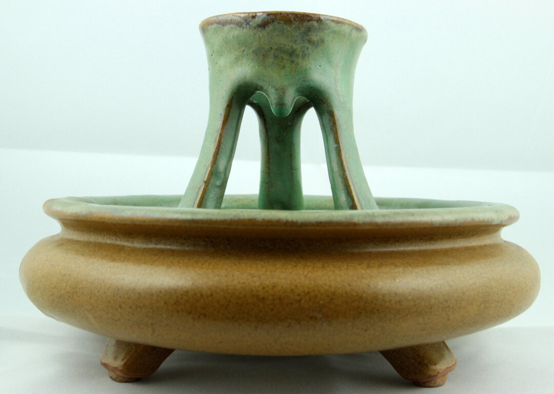 Vintage Fulper Pottery Fulper Vase Fulper Three-footed Vaz-bowl With ...
