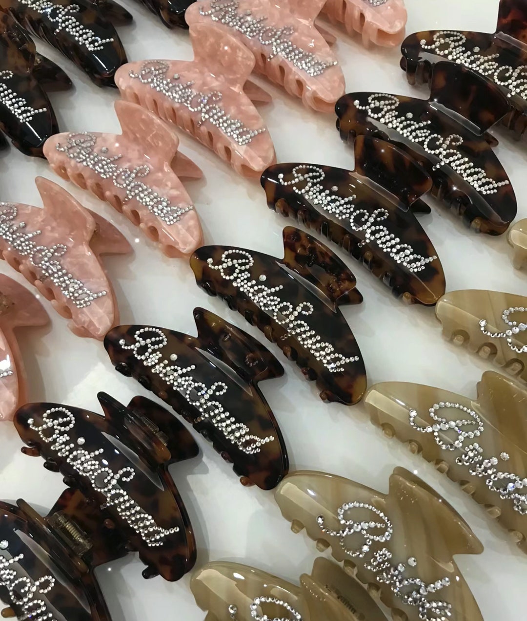 Personalized Hair Claw,hair Clips, Hair Barrettes,diamont Hair ...