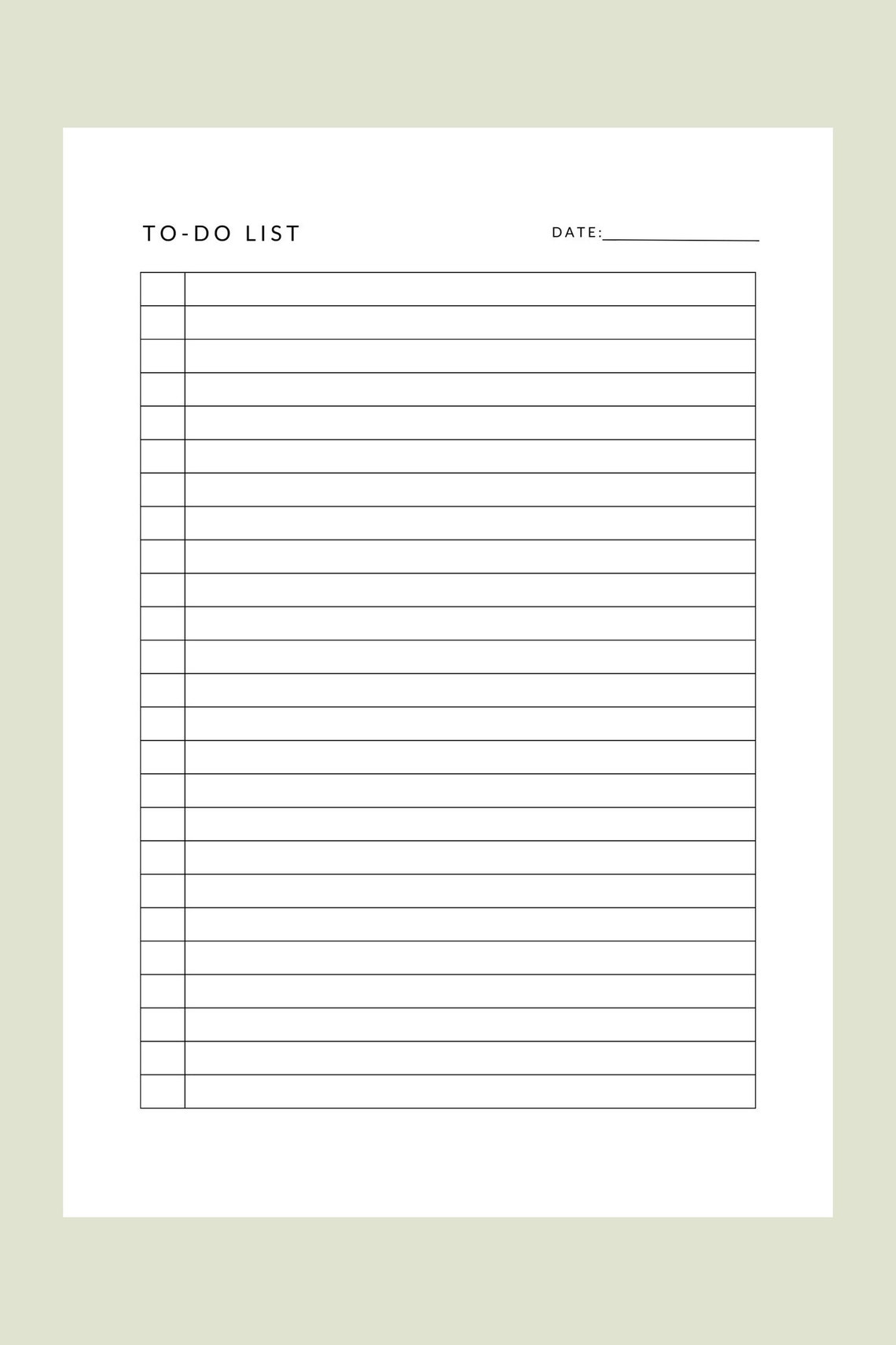 To Do List Printable Simple to Do List 4 Versions Included - Etsy