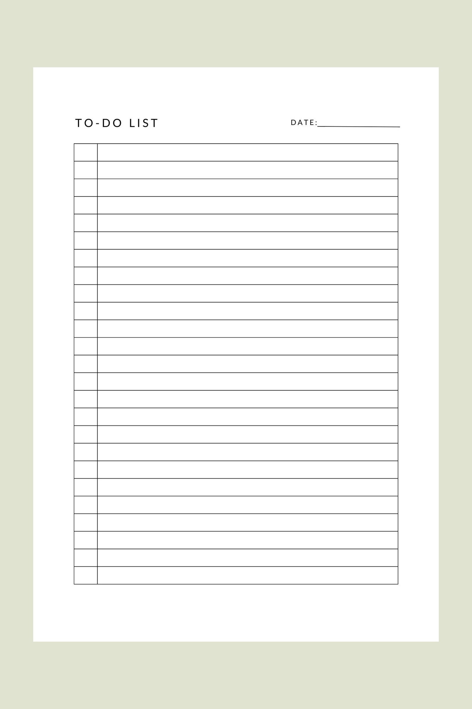 To Do List Printable Simple to Do List, 4 Versions Included, A4/a5 ...