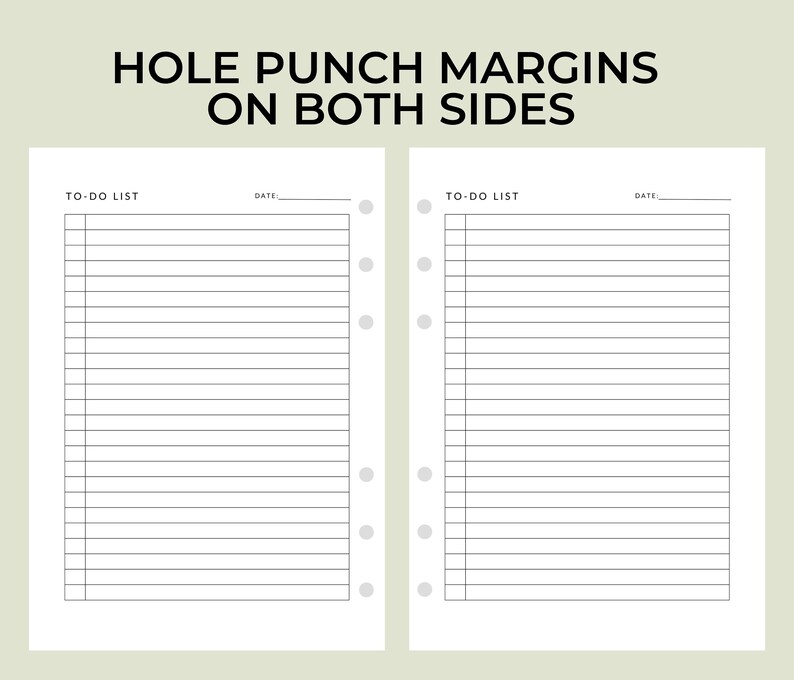 To Do List Printable Simple to Do List, 4 Versions Included, A4/a5 ...