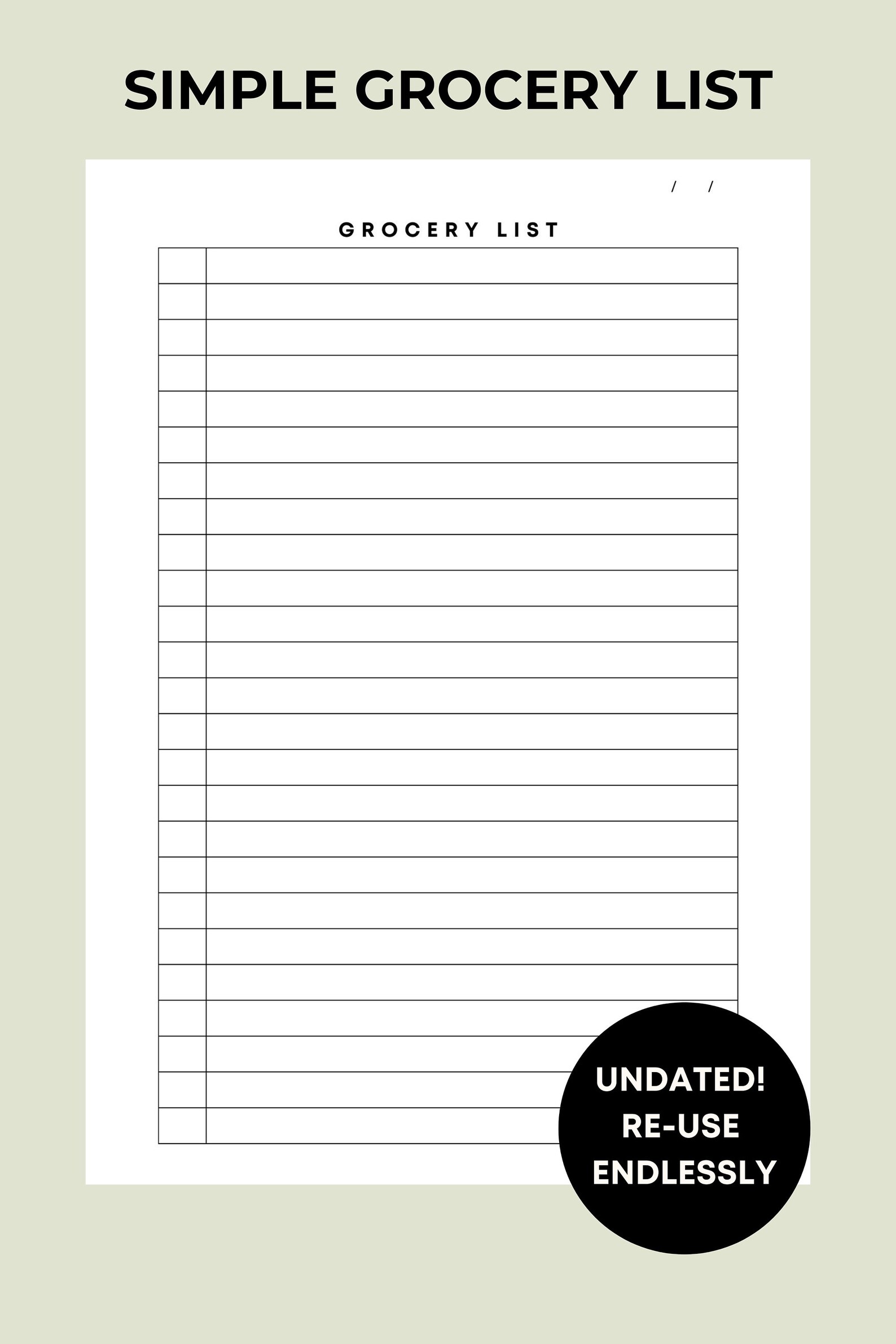 Printable Grocery List + Weekly Meal Planner, A5/a4/letter/half Size - Etsy