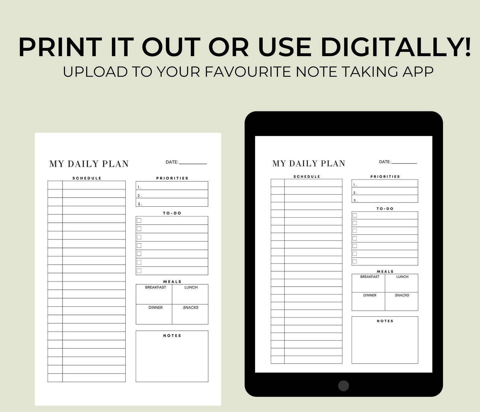 24 Hour Daily Planner Printable, Military Time Blocking Template, Work ...