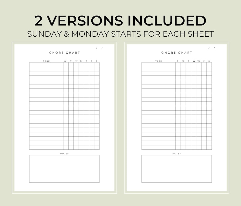 ADHD Cleaning Schedule, Adult Chore Chart, A4/a5/letter/half Printable ...