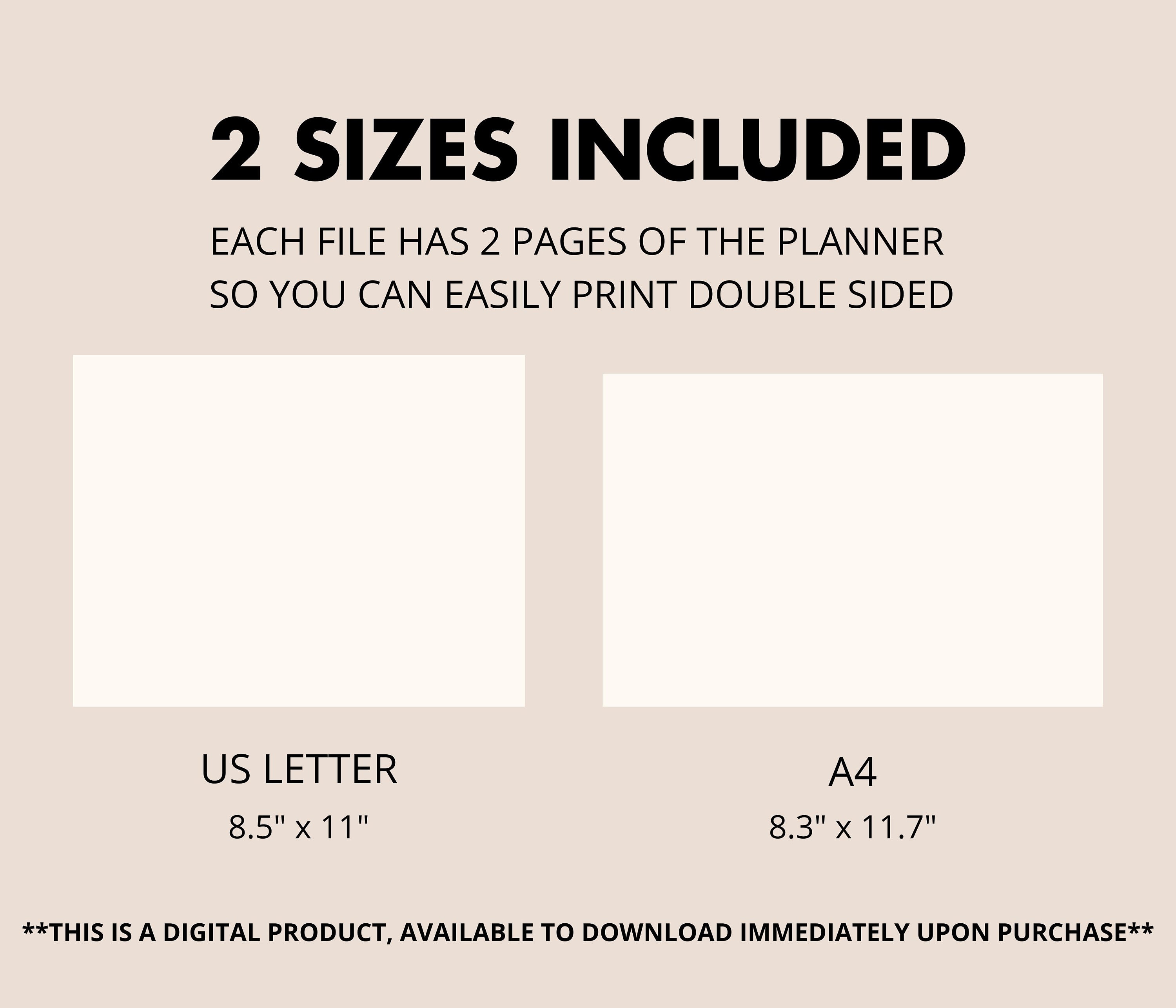 Undated Calendar Printable | Monthly Planner Printable | Monthly Blank ...