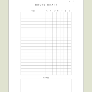 ADHD Cleaning Schedule, Adult Chore Chart, A4/a5/letter/half Printable ...