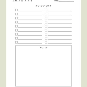 To Do List Printable Simple to Do List, 4 Versions Included, A4/a5 ...