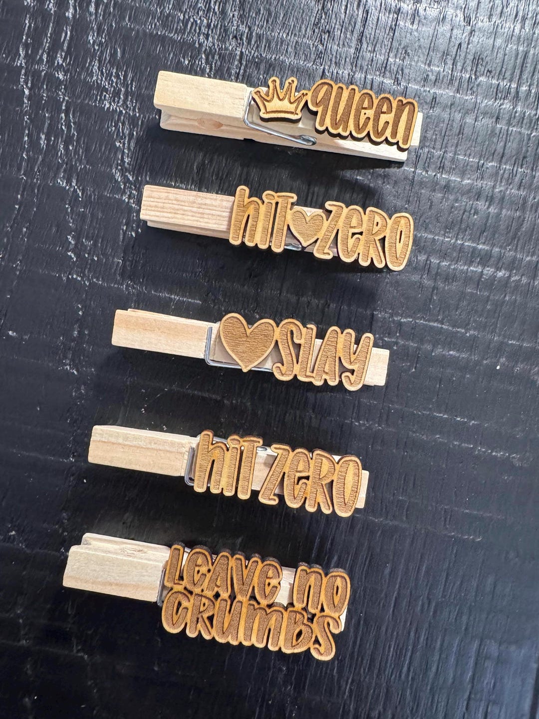 Hand Painted Cheer Clothespins | Allstar Cheer Comp | Lucky Charm ...