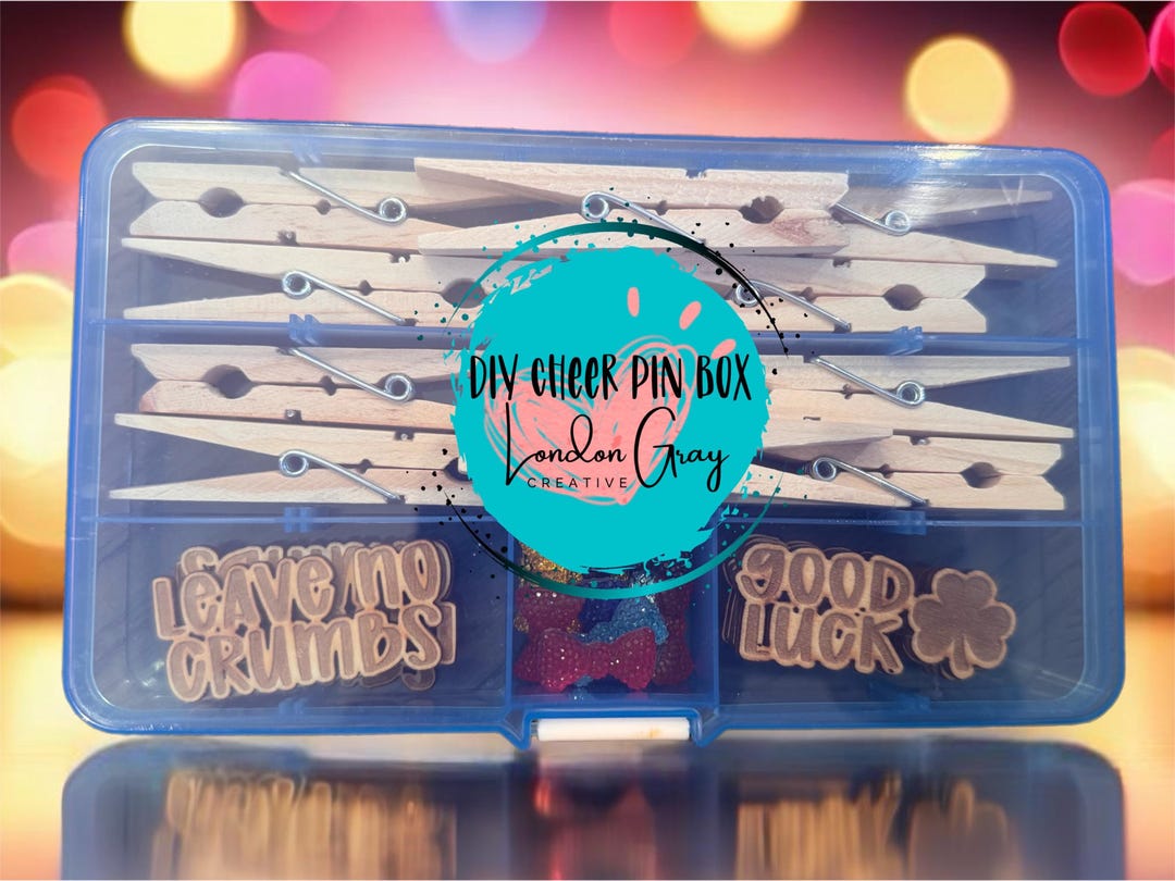 DIY Cheer Pin Box | Cheer Clothespins | Allstar Cheer Comp | Lucky ...