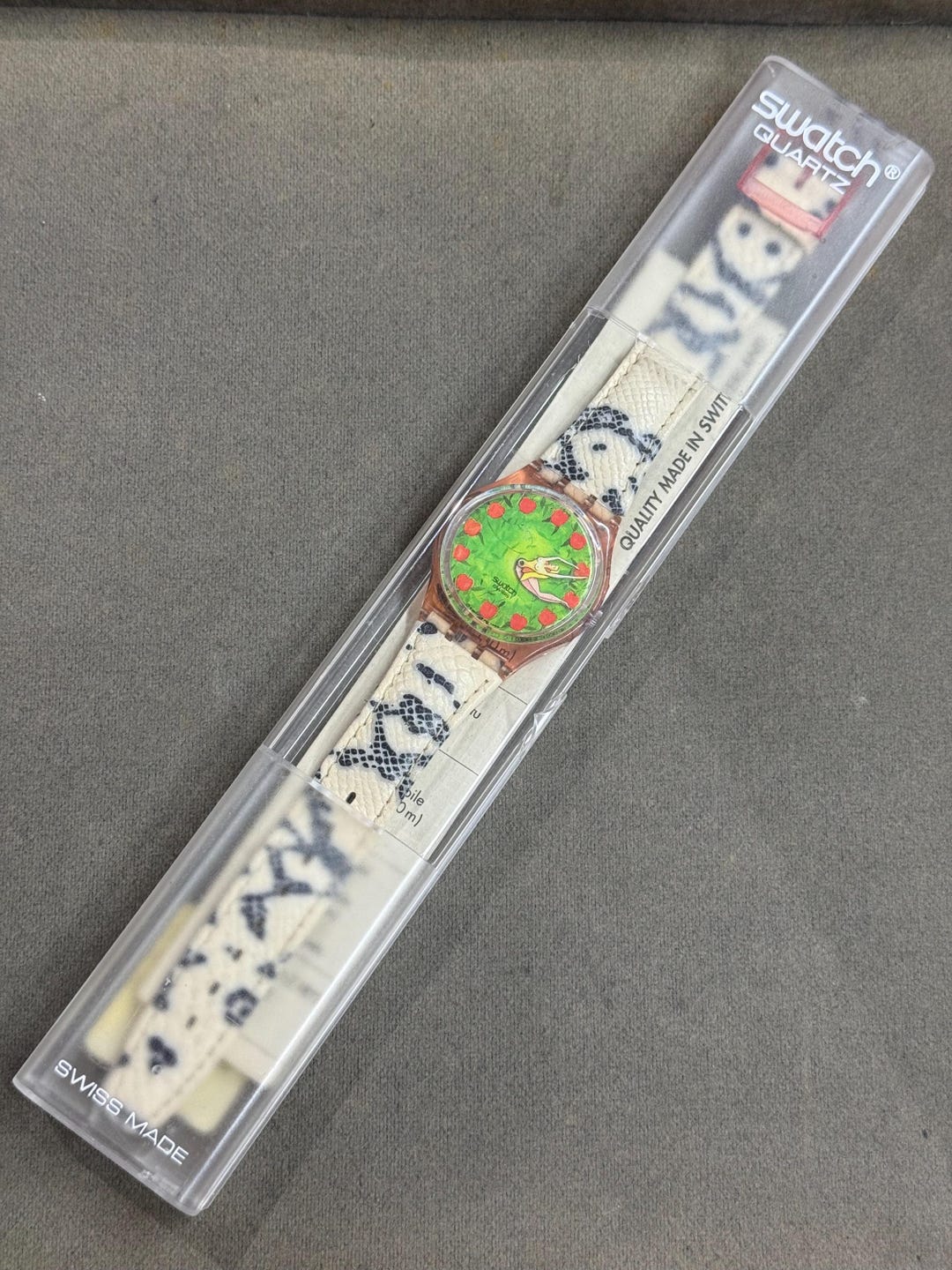 Vintage Swatch AG 1993 first Sin Adam and Eve Snake Skin Wristwatch - Etsy