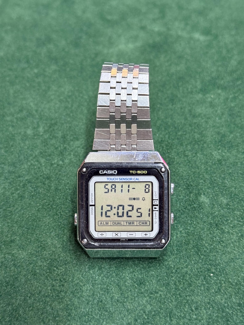 Vintage Casio TC-500 aanraaksensor Cal Japan DU digitale rekenmachine ...