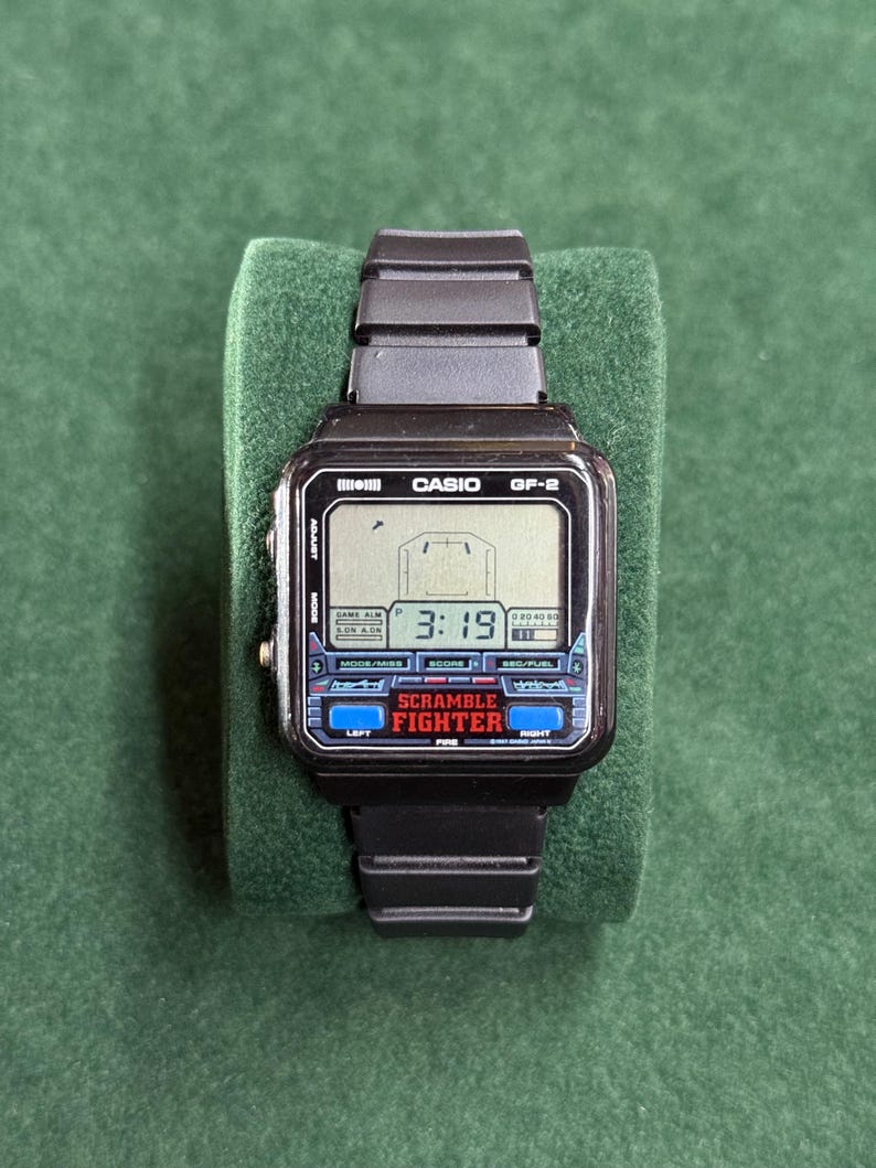 Vintage Casio Game GF-2 Scramble Fighter Digital Watch - Etsy