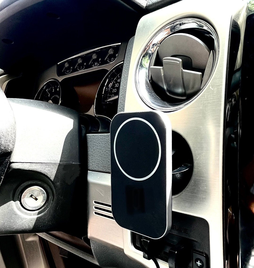 Ford F150 Magsafe Wireless Charging Phone Mount: Integrated Dash ...