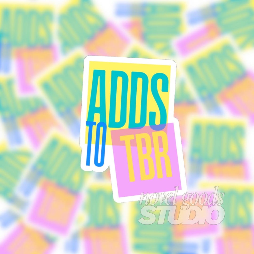 Adds to TBR Sticker - Etsy